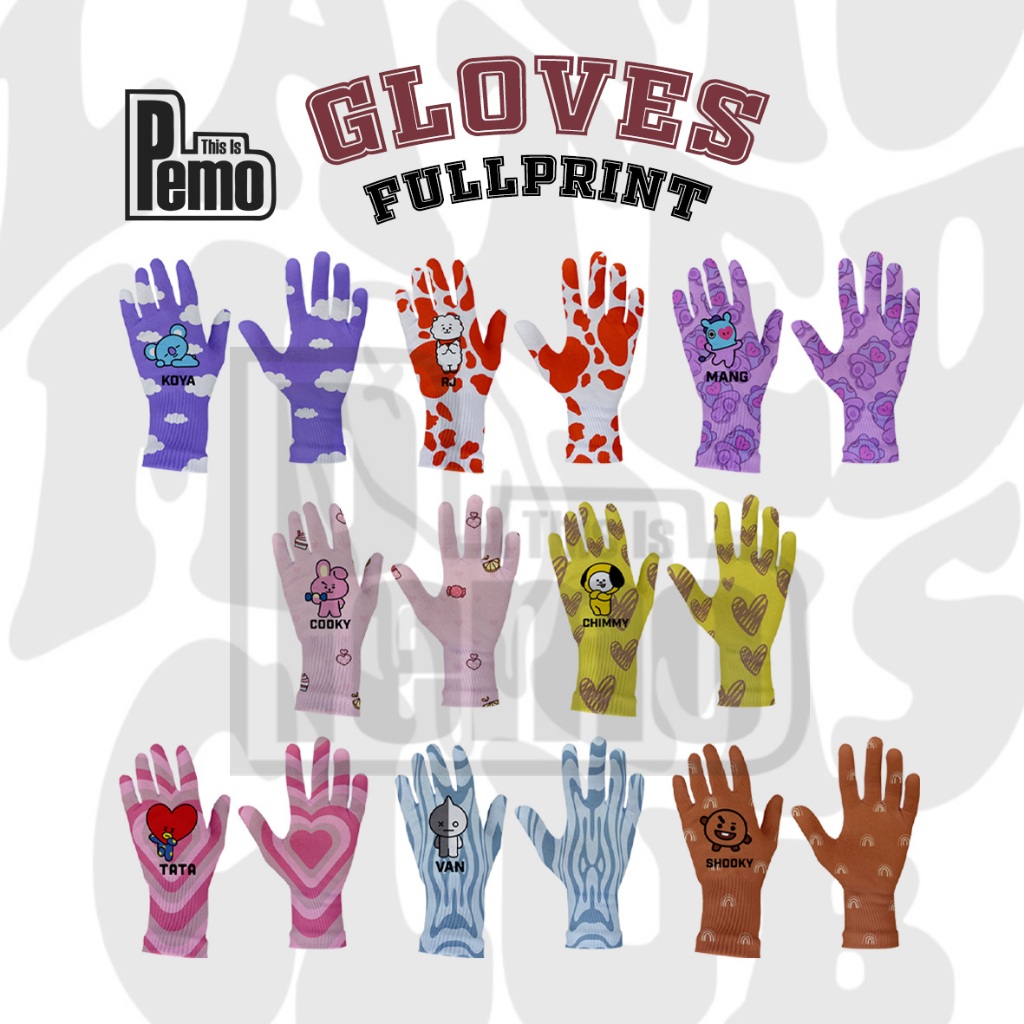 Jual THIS IS PEMO - Sarung Tangan Full Print PREMIUM Dewasa // BT21 ...