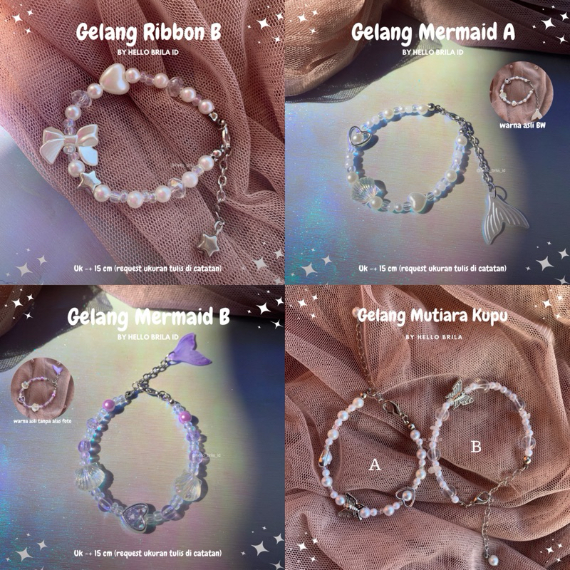 Jual Gelang Manik Gelang Mutiara Premium Gelang Dewasa Anak Gelang ...