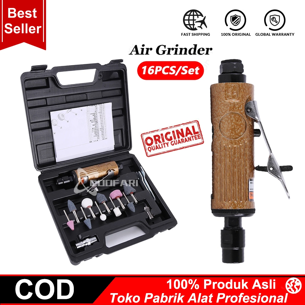 Jual Air Die Grinder Kit 1/4 Inch Collet 3-6mm Mesin Gerinda Angin ...
