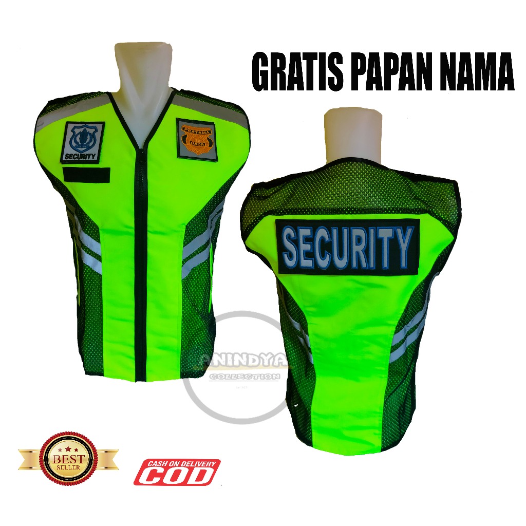Jual Rompi Security bahan taslan HIGH QUALITY, rompi dinas, rompi ...