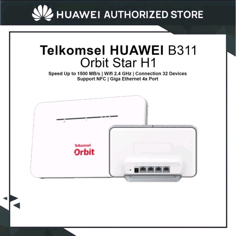 Jual Telkomsel Orbit Star H1 Modem WiFi 4G High Speed Bonus Data 150GB ...