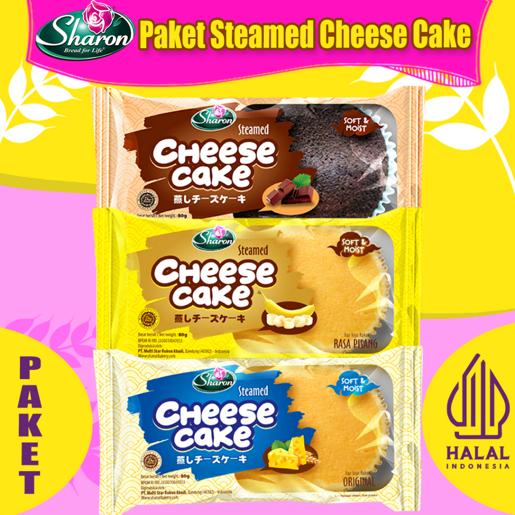 Jual ( PAKET ) Steamed Cheese Cake Sharon Bakery 80gr | Shopee Indonesia