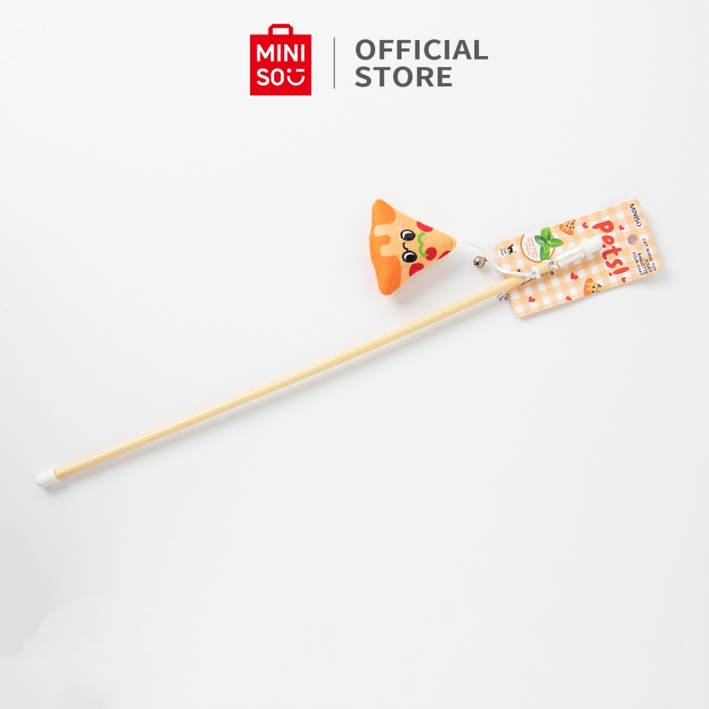 Jual MINISO mainan kucing tongkat Cute pet toy cat stick Happy Foods ...