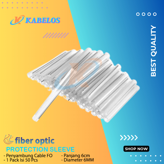 Jual Protection Sleeve Fiber Optic DROPCORE 6CM|Penyambung Core FO ...