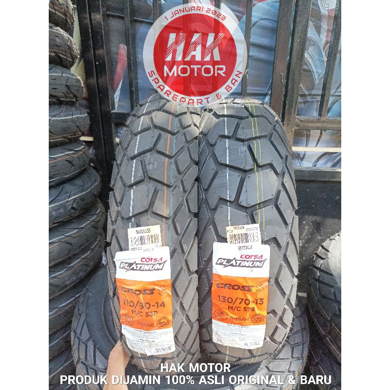 Jual BAN PCX 160 CC DUAL PURPOSE CORSA PLATINUM CROSS S ( 110/80-14 ...