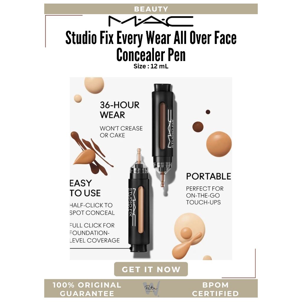 Jual MAC COSMETICS Studio Fix Every Wear All Over Face Pen Concealer ...