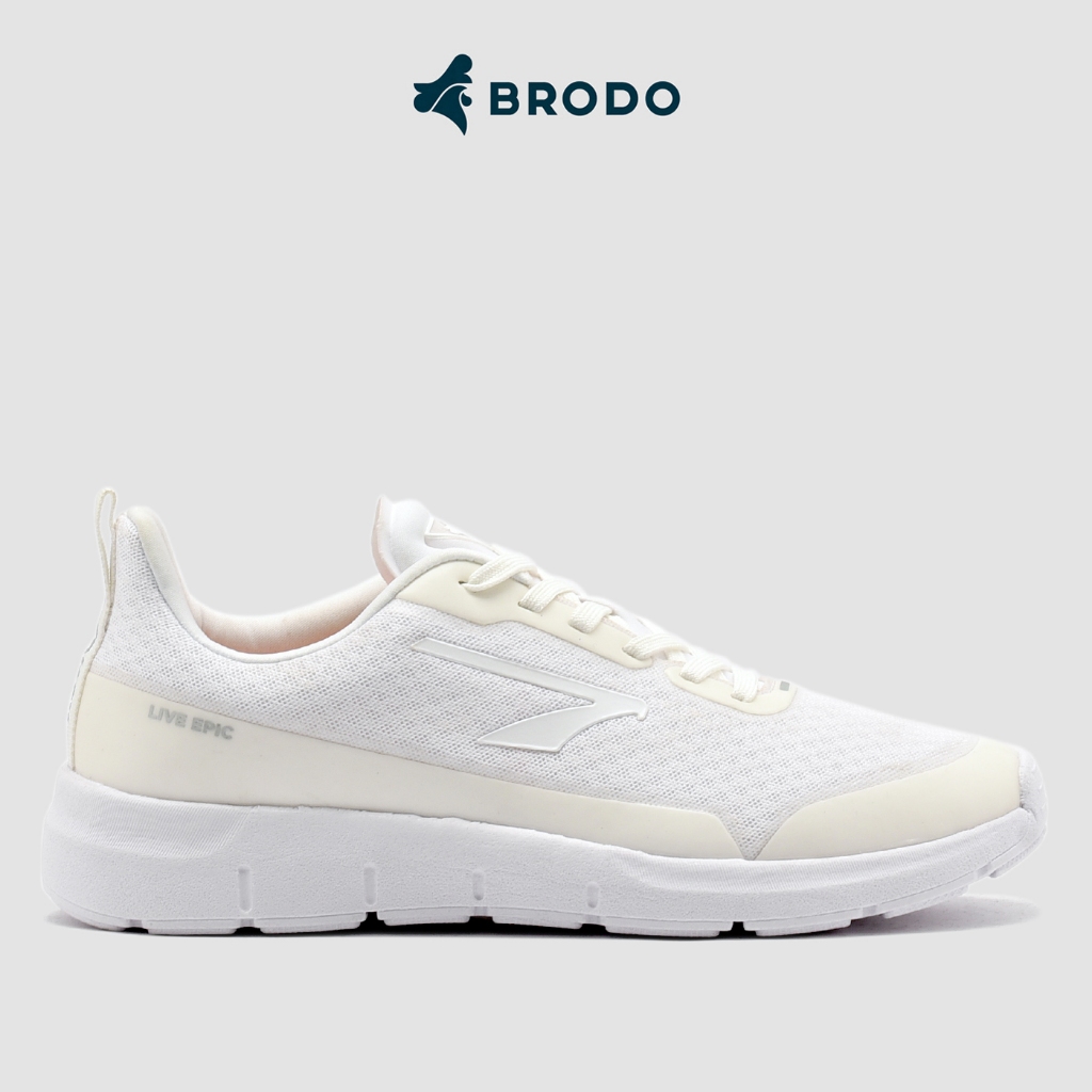 Jual BRODO - Sneakers Active Force Full White | Shopee Indonesia
