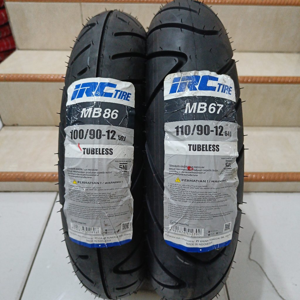 Jual BAN BELAKANG SCOOPY, FREGO 110/90-12 IRC MB67 TUBELESS +pentil | Shopee Indonesia