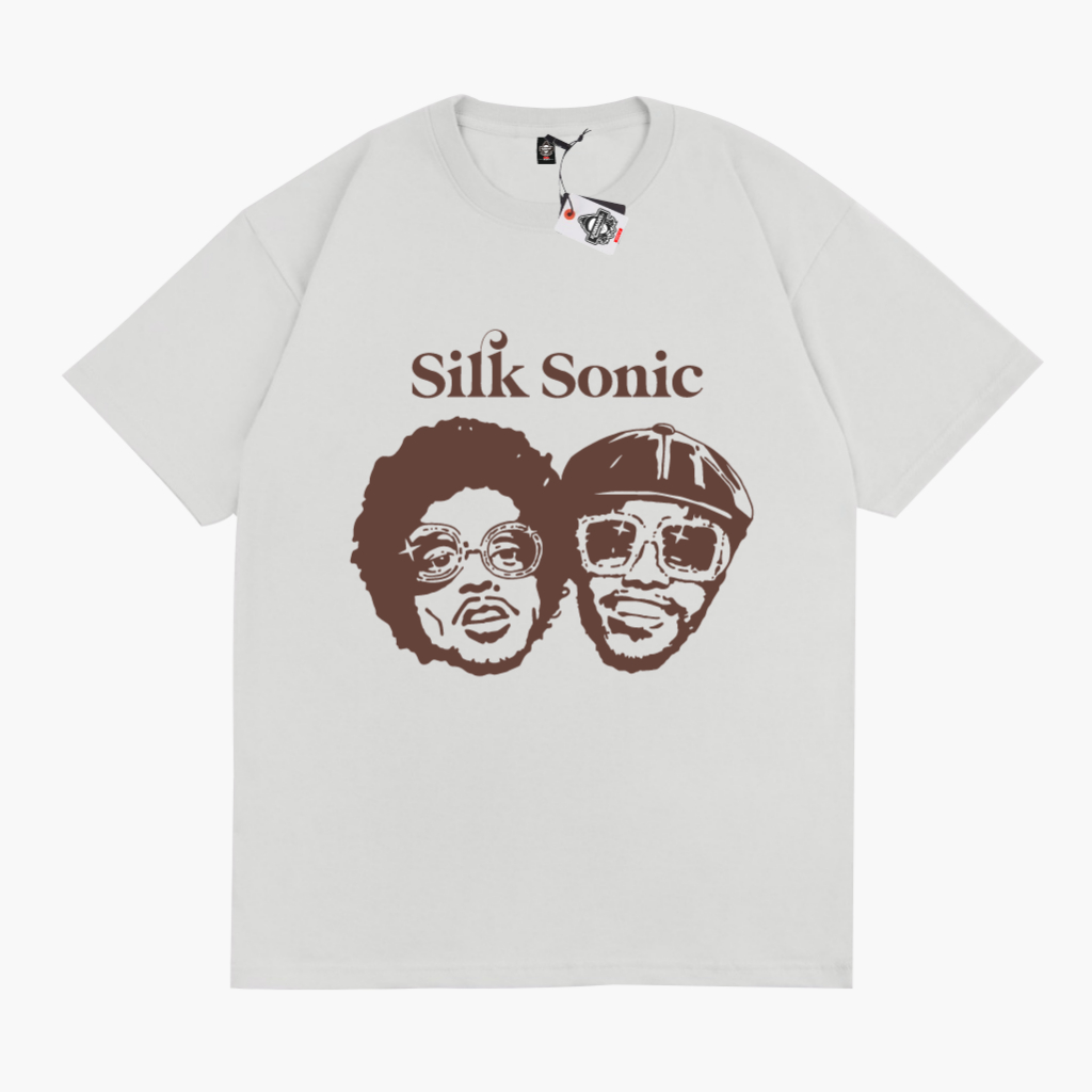 Jual KRMK Kaos T Shirt Baju Distro Unisex Gambar Band SILK SONIC BRUNO ...