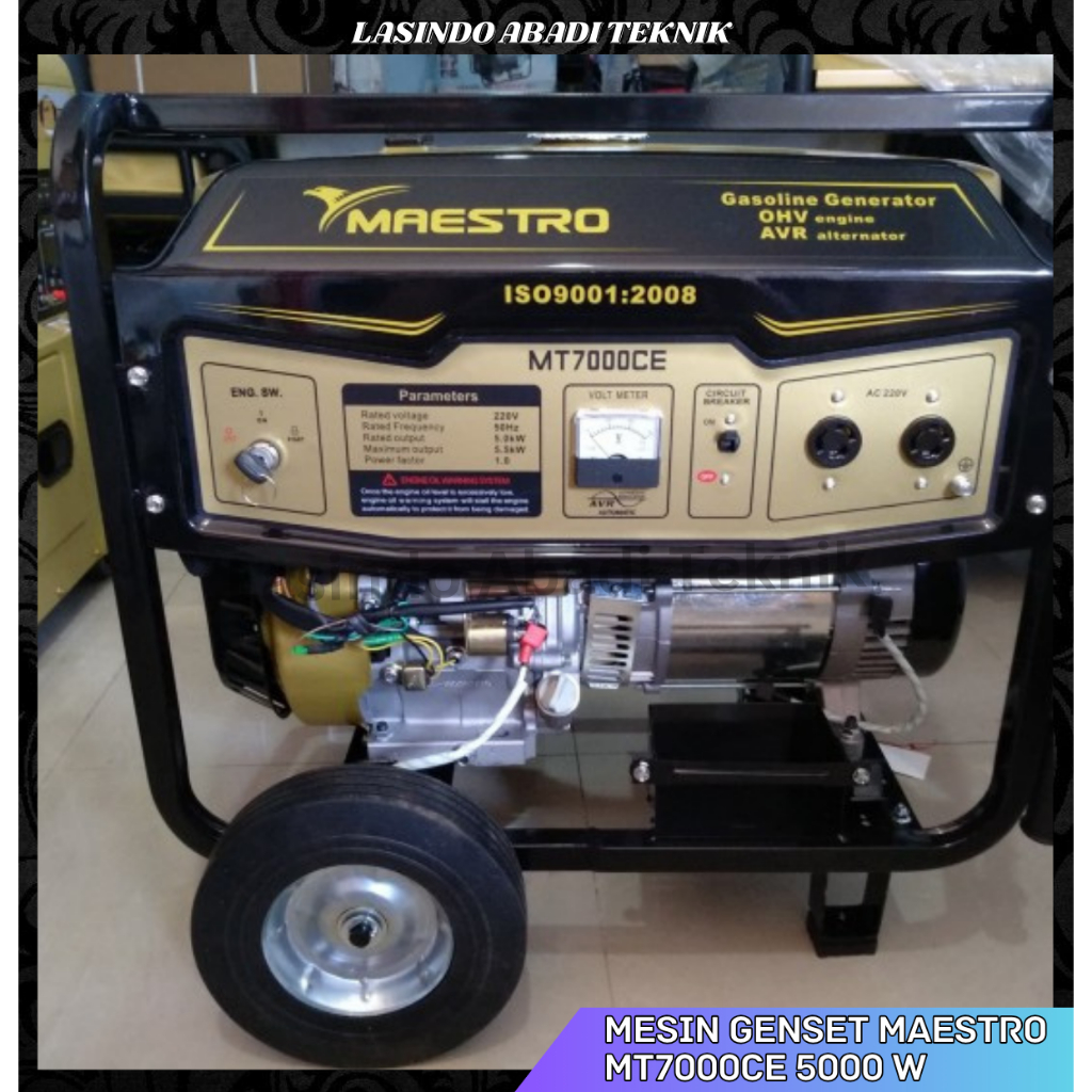 Jual Mesin Genset Maestro MT7000CE Generator 5000 W MT 7000 CE | Shopee ...