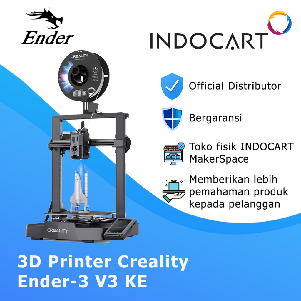 Jual IndoCart 3D Printer Unit Creality Ender 3 V3 KE High Speed And ...