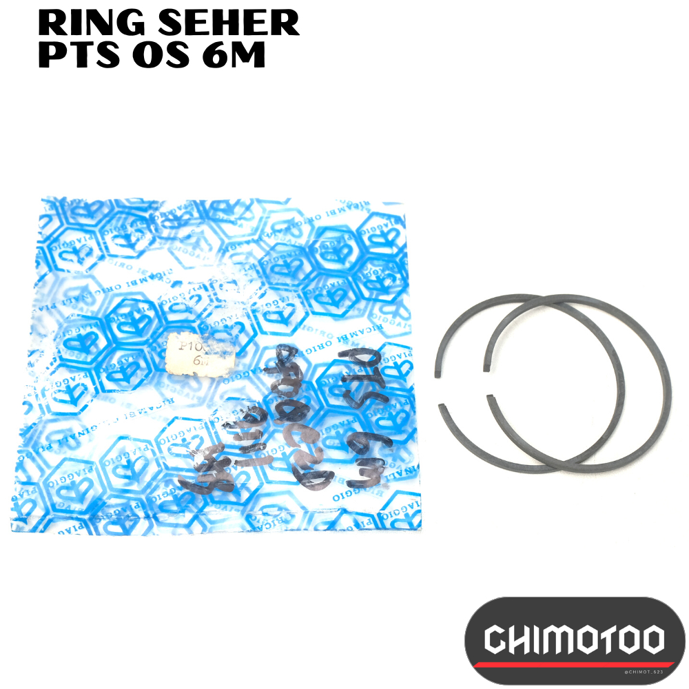 Jual Ring Seher Piston Vespa Pts Os Oversize Ukuran 6m | Shopee Indonesia