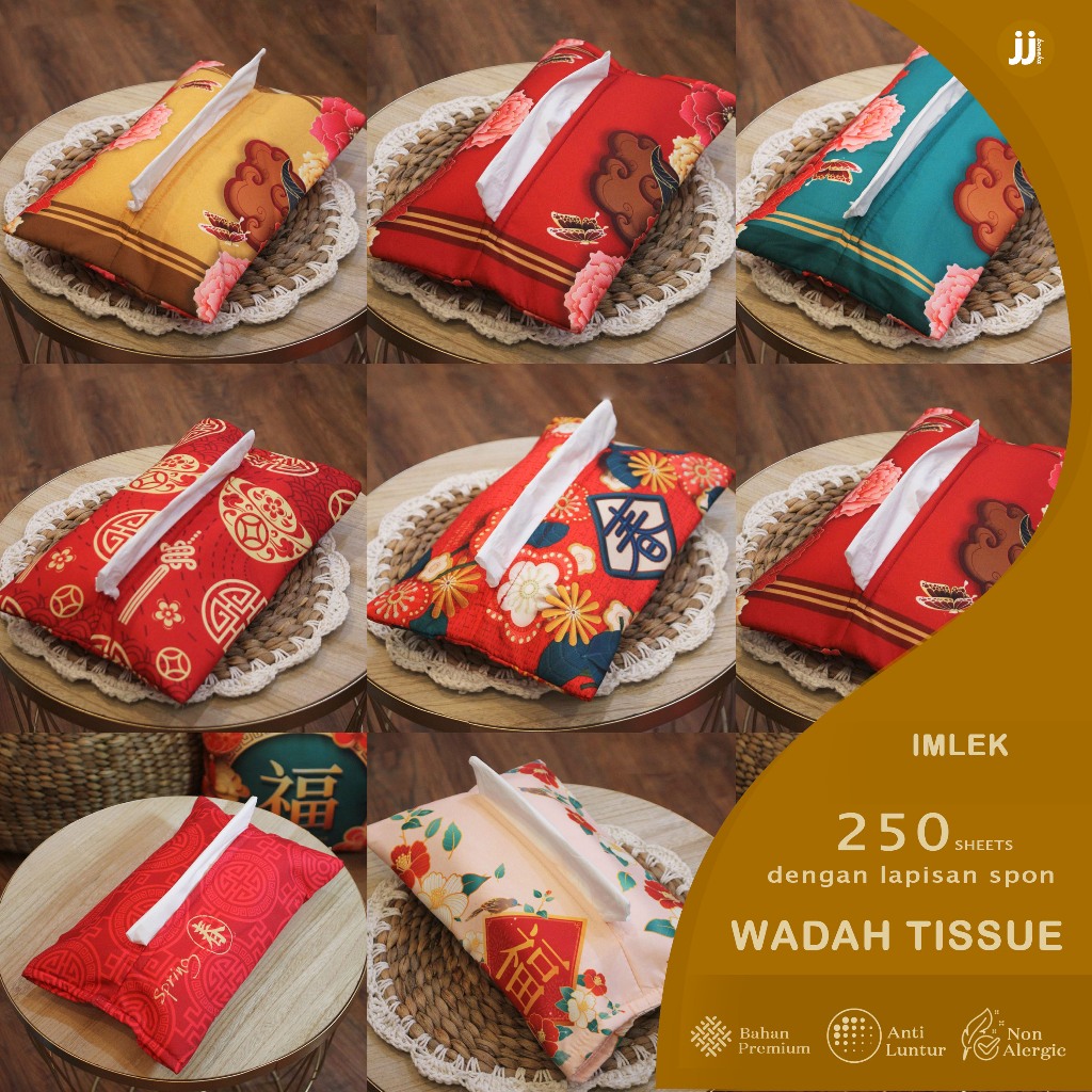 Jual SARUNG TISSUE PRINT MOTIF IMLEK SINCIA CNY 250 SHEETS 30X18 CM ...