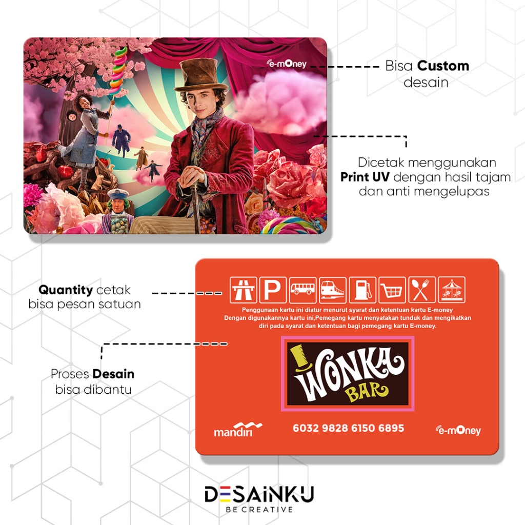 Jual Emoney/Tap Cash/Flazz/Brizzi/ WILLY WONKA 2023 / FILM WILLY WONKA ...