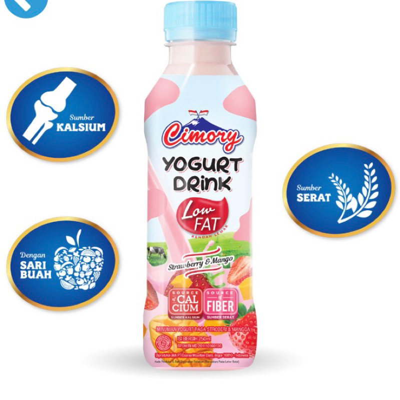 Jual Cimory Yogurt Drink Low fat 240ml (All Variant) | Shopee Indonesia