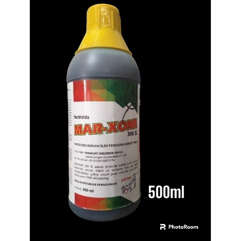 Jual MARXONE 300SL HERBISIDA KONTAK RACUN RUMPUT LIAR 500ML | Shopee ...