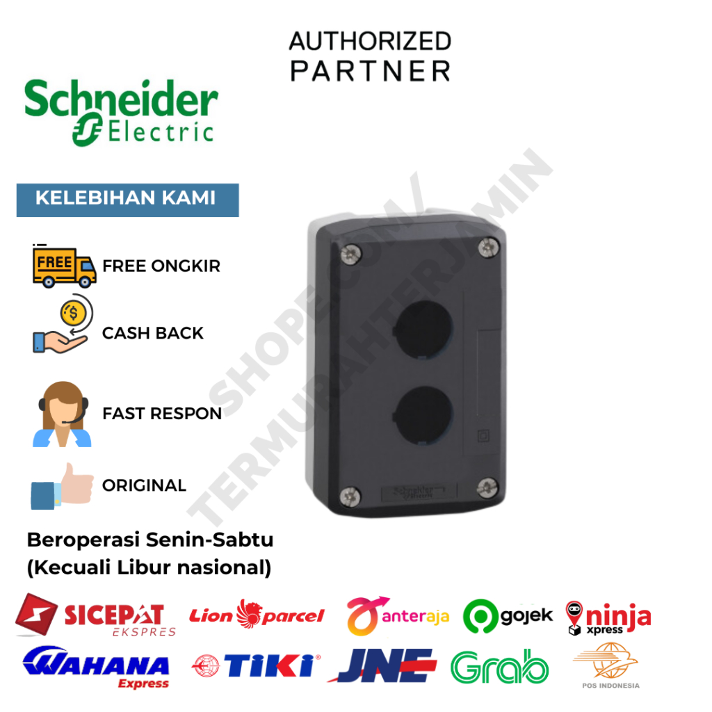 Jual SCHNEIDER CONTROL BOX 2 HOLES 22MM XALD02 IP66 WITH XB5 | Shopee ...