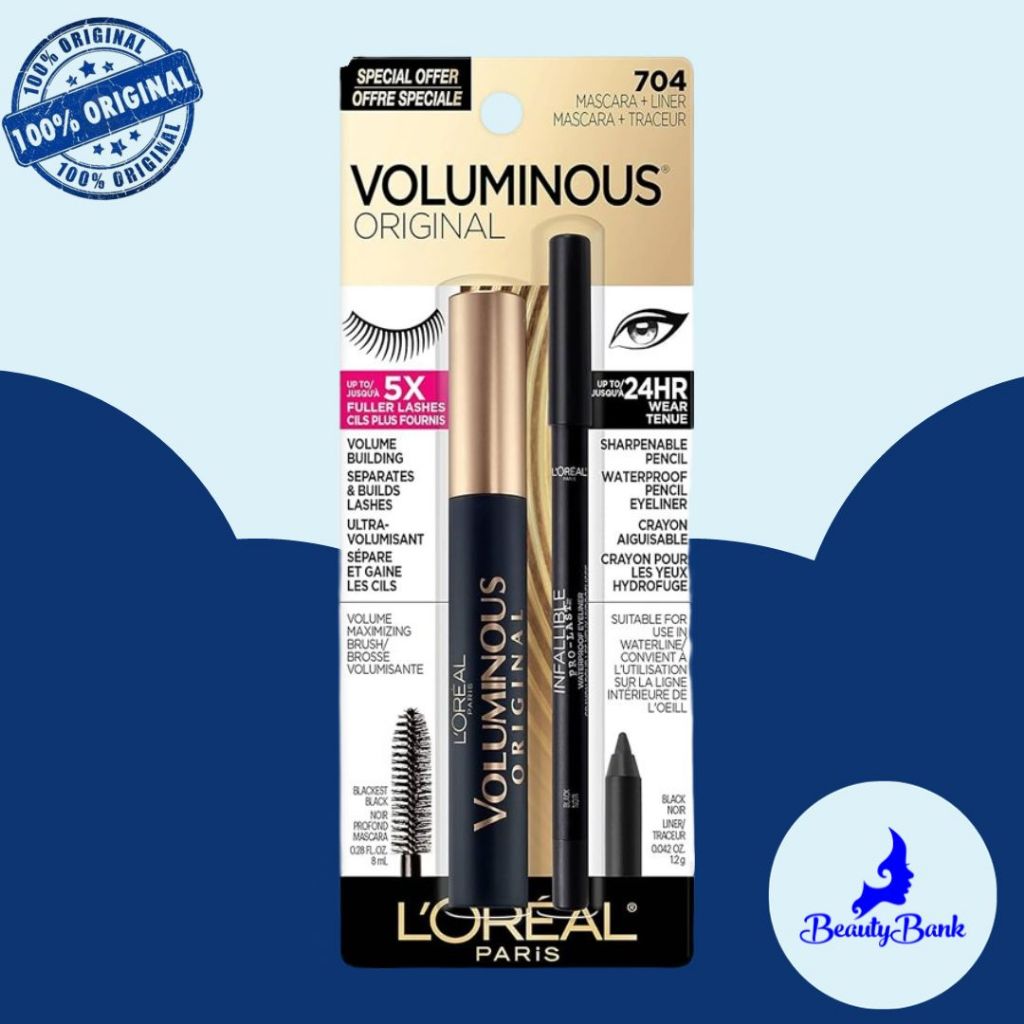 Jual BEAUTY RESERVE - L'OREAL VOLUMINOUS ORIGINAL VOLUME MASCARA AND ...