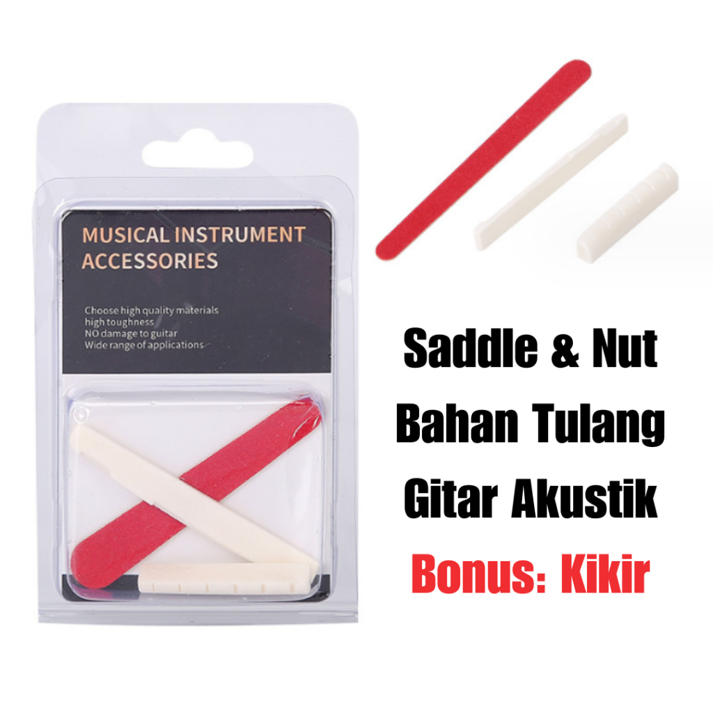 Jual Nut & Saddle Bridge Tulang Sapi Original Gitar Akustik | Shopee ...