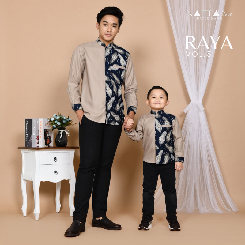 Jual NATTA line - Raya Series Vol. 3 Kemeja Koko Batik Couple Anak ...
