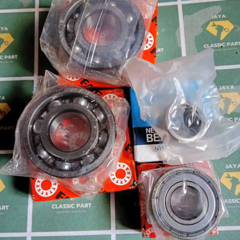 Jual BEARING RASIO FULLSET LAHER MESIN CB100 CB125 GL100 GL125 CG100 GL MAX PLATINA ORIGINAL NTN ...