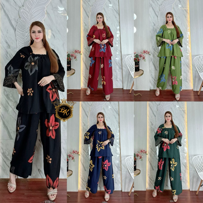 Jual Setelan Fuji Jumbo Ld 130 |One Set Fuji Jumbo Ld 130 | Setelan Tunik Lengan Panjang ...