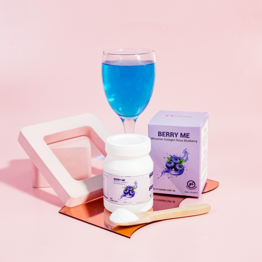 Jual FT Cosmetics - BERRY ME Minuman Kolagen Rasa Blueberry 100gr ...