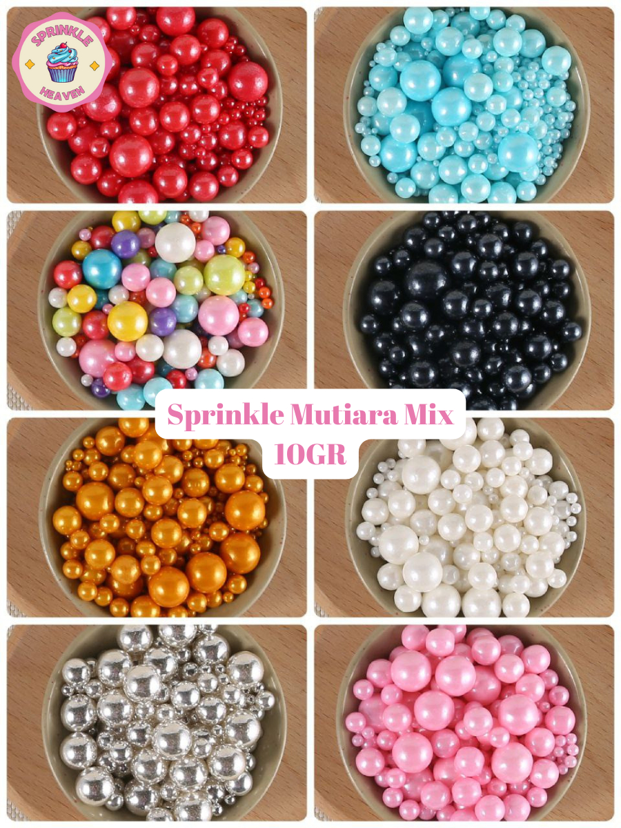 Jual Sprinkle Mutiara MIX Trimit Sprinkles Hiasan Kue Cake Tart ...