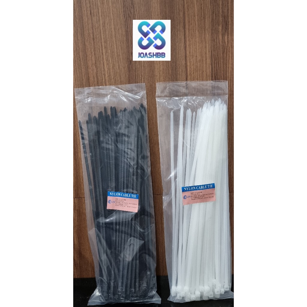 Jual Kabel Ties 4.8 x 300 isi 100 buah - putih / hitam, Cable Tie ...