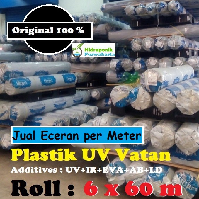 Jual Harga Khusus IdVv2V6 Plastik UV Vatan ECERAN per Meter Panjang ...