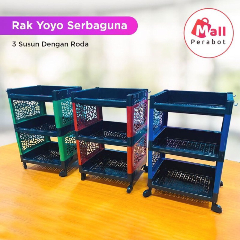 Jual RAK YEYE 3 SUSUN rak dapur rak toilet rak susun serbaguna rak ...