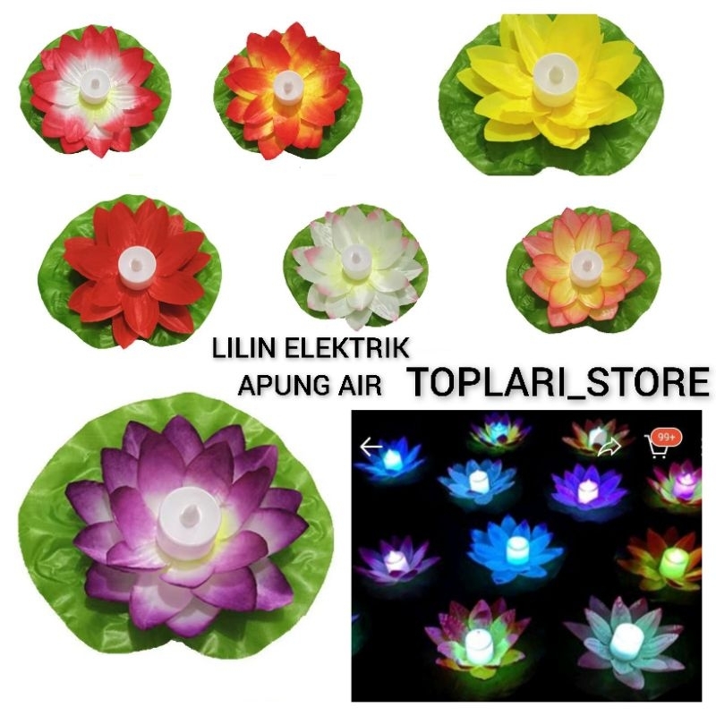 Jual Lilin Apung Air Lotus Teratai Artificial TPO | Shopee Indonesia