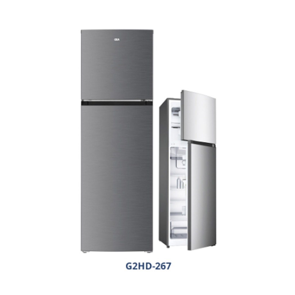 Jual GEA G2HD-267 Kulkas 2 Pintu Inox / Top Mount Fridge Freezer - No ...