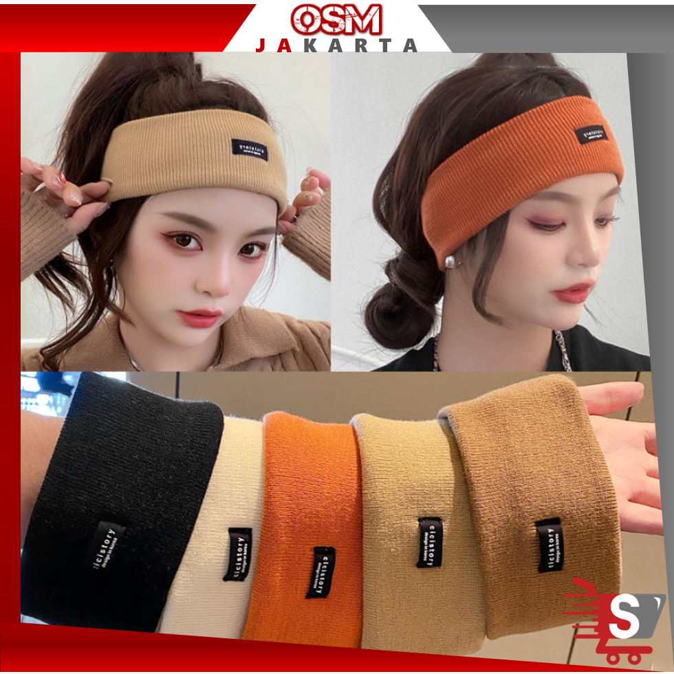 Jual OSM JKT F6098 Headband Karet Rajut / Bando Olahraga Bahan Elastis ...