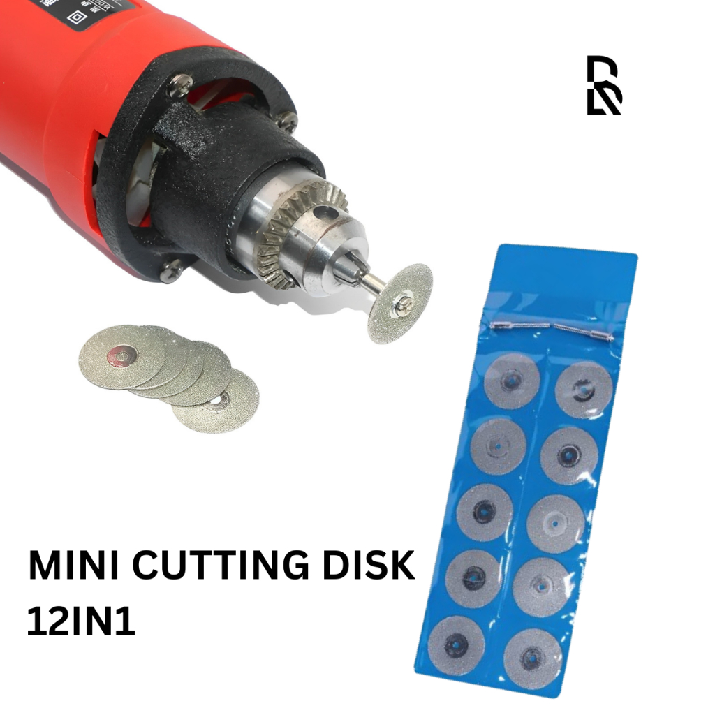 Jual 12in1 Mata Gerinda + 2 Batang Bor Mini Cutting Disc Wheel Saw ...