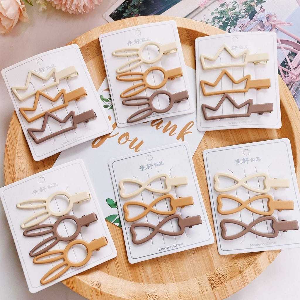 Jual [Isi 3pcs] Jepit Rambut Korean Style | Shopee Indonesia