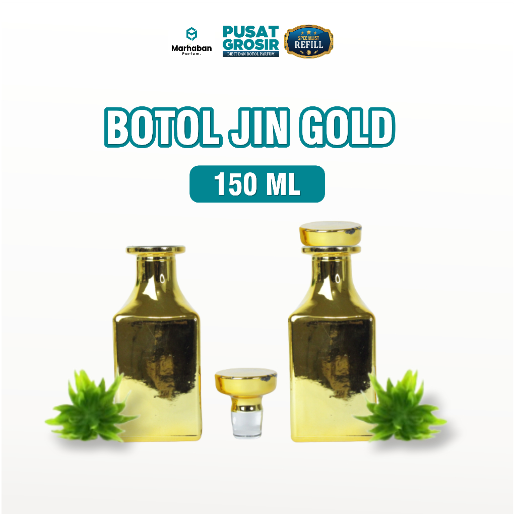 Jual BOTOL JIN GOLD DISPLAY 150ML | Shopee Indonesia