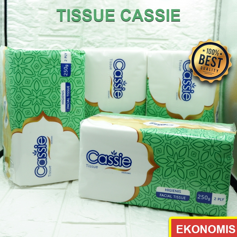 Jual Tissue Cassie Murah 250 Sheet 2 Ply Serbaguna 1Kg 4 Pcs | Shopee ...