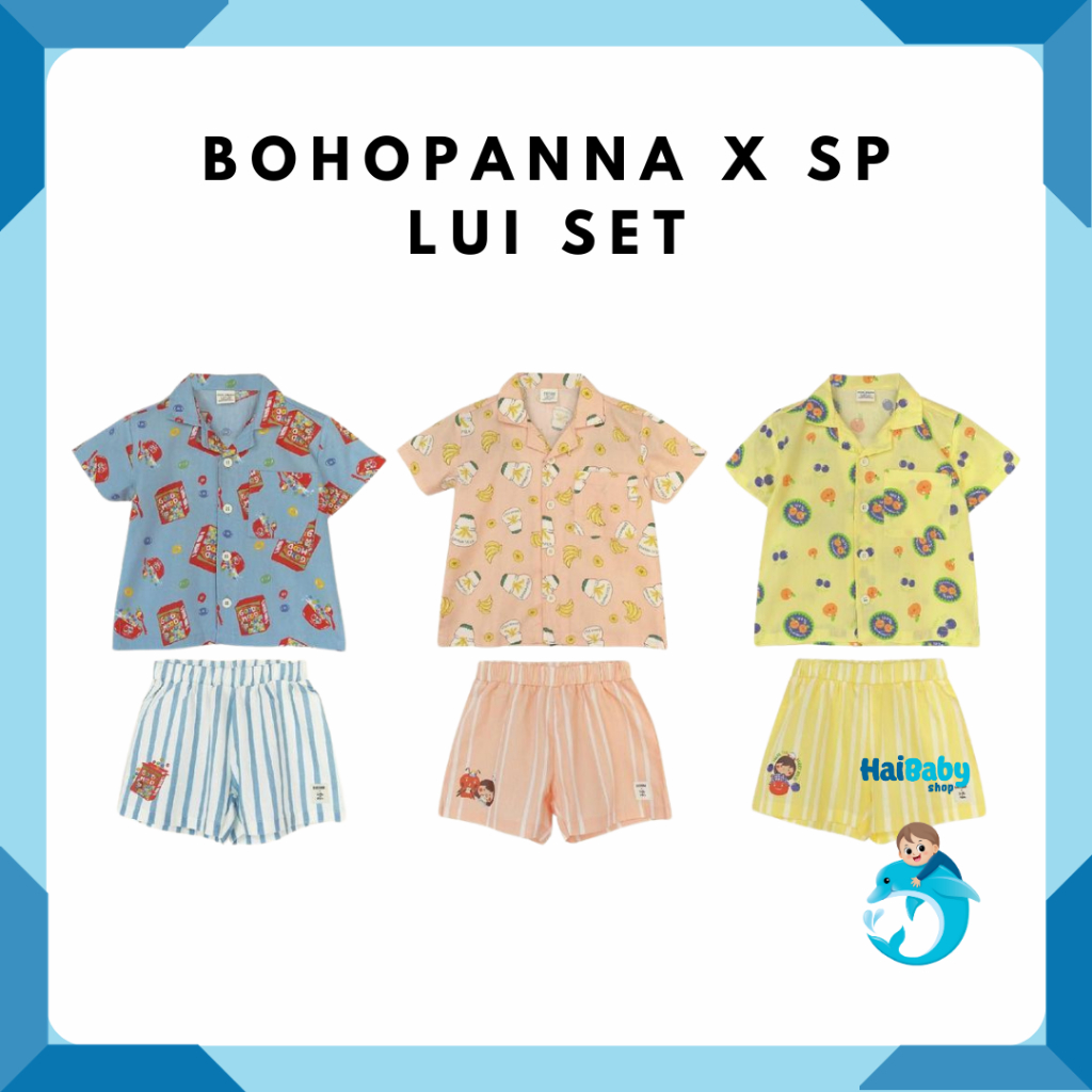 Jual BOHOPANNA X SALLY & PIPER Lui Set / Setelan Anak Berkerah | Shopee ...