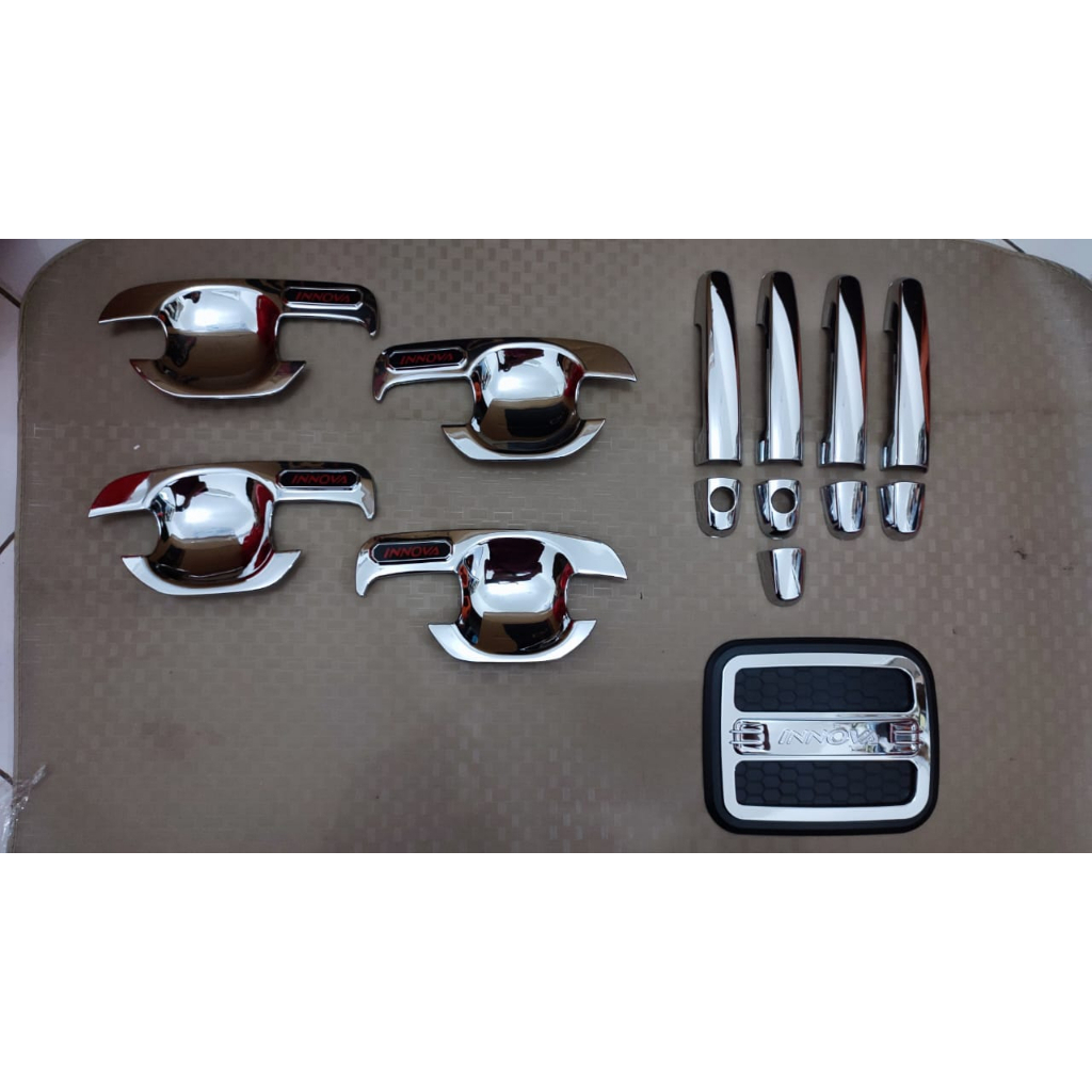 Jual Paket outer handle tank cover mobil innova 2004-2015 chrome | Shopee Indonesia