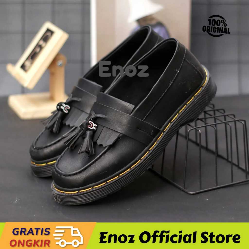 Jual Sepatu Slip On Loafers Pria Formal Hitam Pantofel Kerja Kantor ...