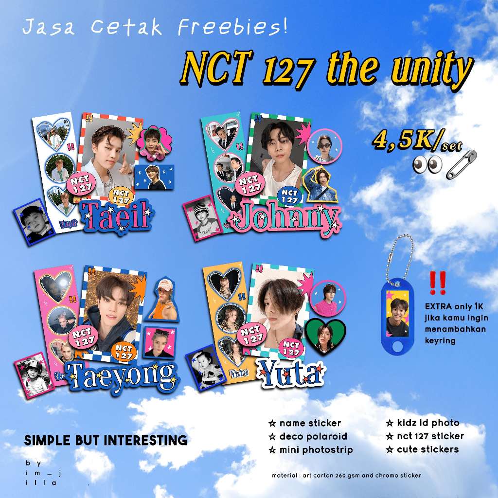 Jual Cetak freebies NCT 127 THE UNITY | Shopee Indonesia