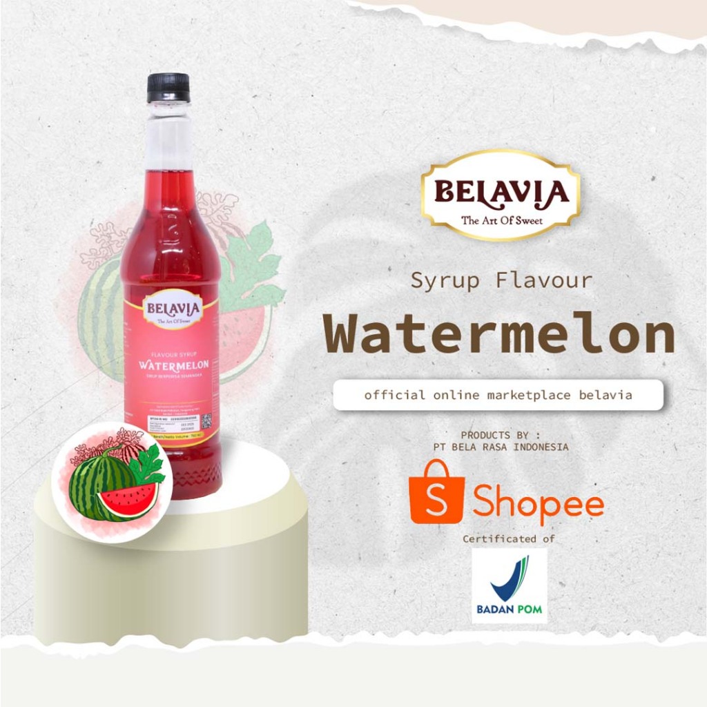 Jual Watermelon Syrup Belavia | Shopee Indonesia