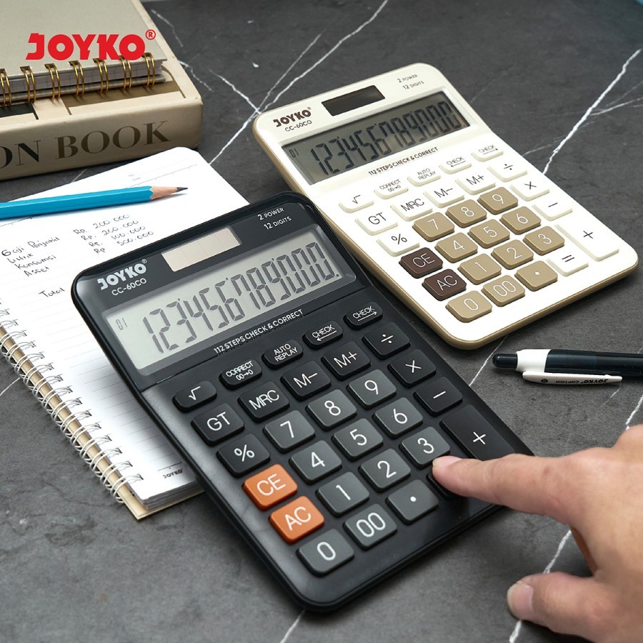 Jual JOYKO CC-60CO CALCULATOR 12 DIGITS CHECK CORRECT KALKULATOR BESAR | Shopee Indonesia