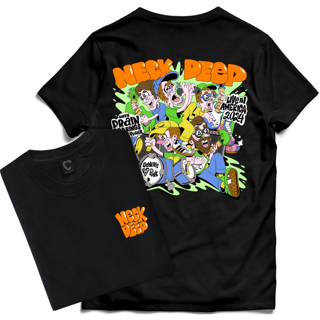 Jual Kaos Musik Baju Band NECKDEEP Bahan Tebal 24S | Shopee Indonesia