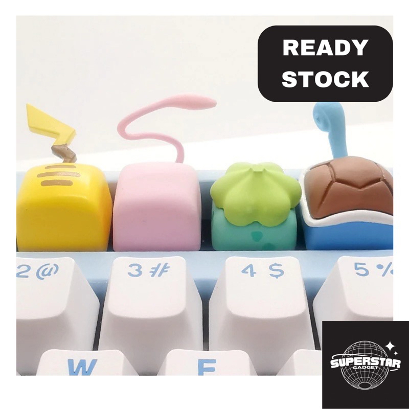 Jual READY STOCK!!! Pokemon Anime Kawaii Keycaps For Mechanical ...