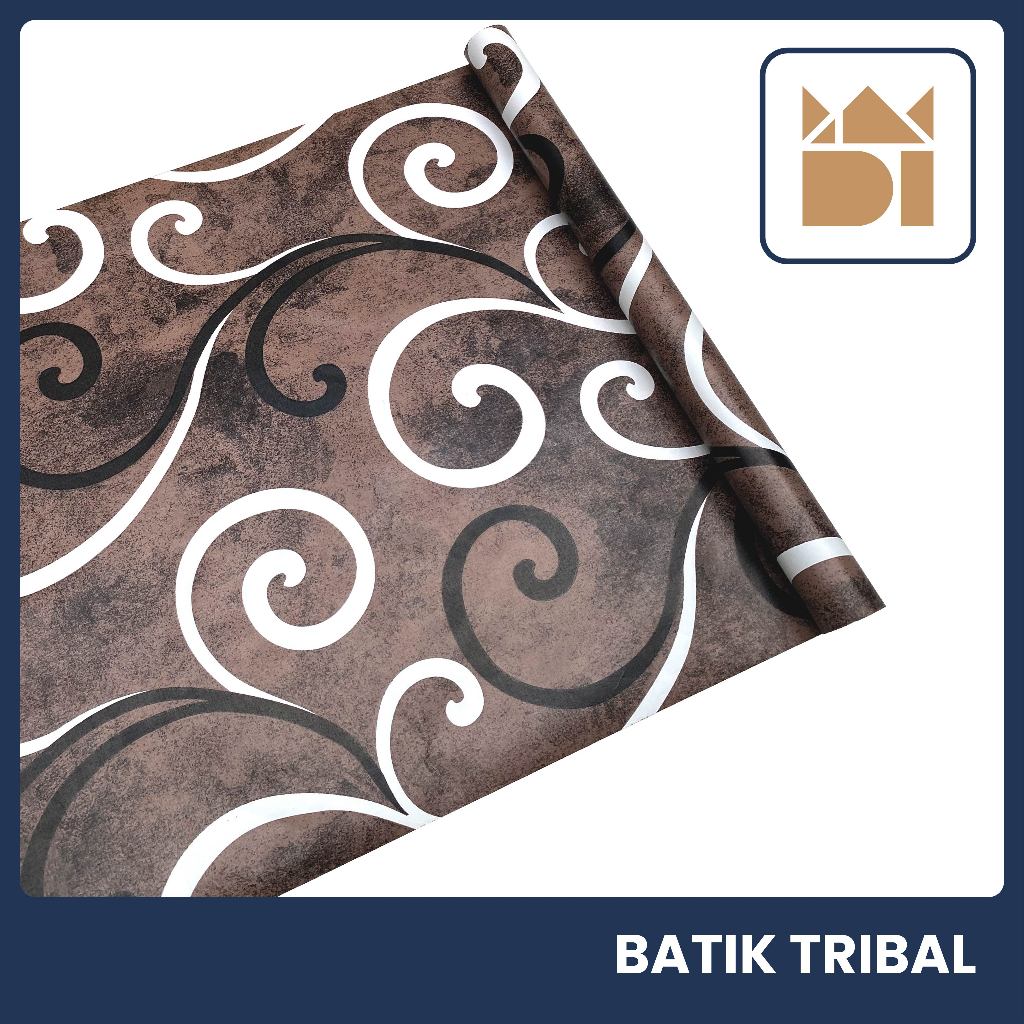 Jual WALLPAPER MOTIF BATIK TRIBAL,WALLPAPER STIKER DINDING BATIK TRIBAL ...