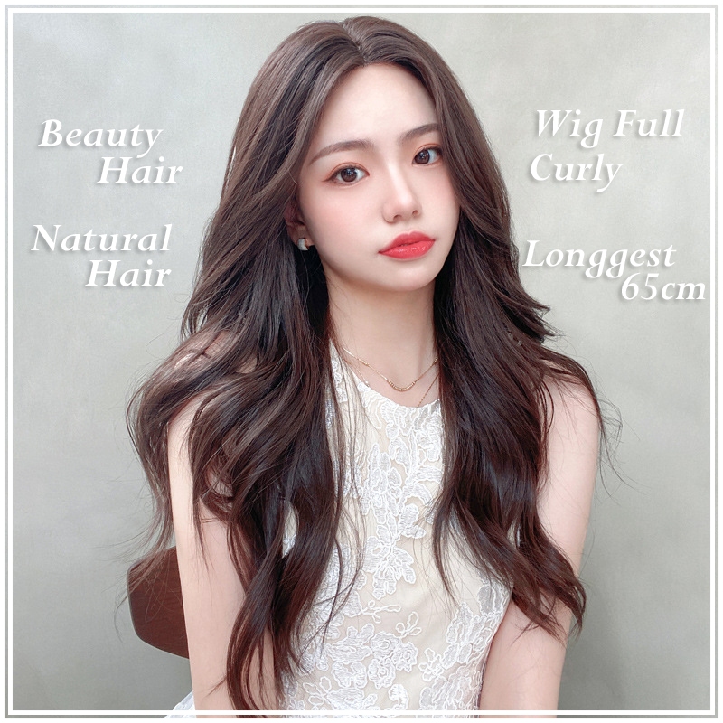 Jual Wig Rambut Palsu Wanita Panjang Bergelombang Wig Long Curly ...