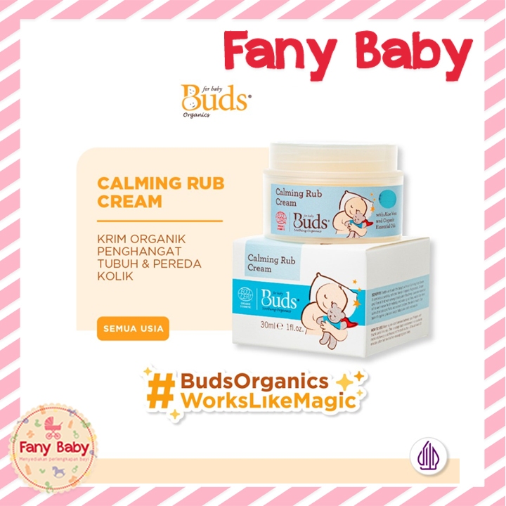 Jual BUDS CALMING RUB CREAM 30ML & TUBE 50ML [BEST SELLER CALMING CREAM ...