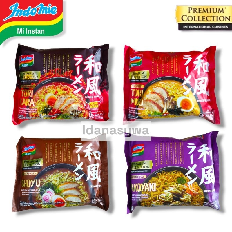 Jual INDOMIE PREMIUM RAMEN SERIES [Torimiso/Shoyu/Torikara/Takoyaki ...